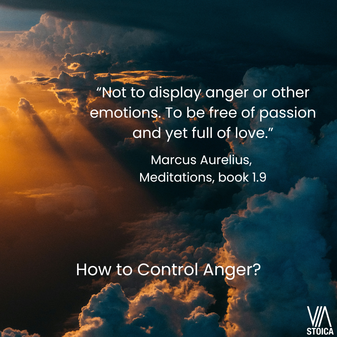 How to Control Anger Through Stoicism - Via Stoica